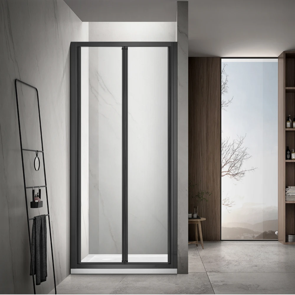 Full-Frame Bi-Fold Swival Shower Screen Australian Standard 6mm ...