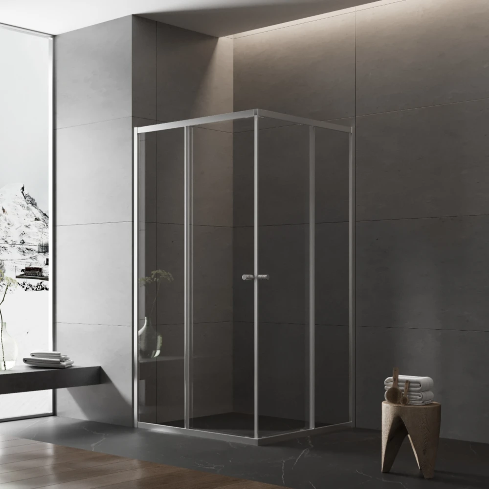 Semi-frame Double Corner Sliding Door Square & Rectangular Shower ...