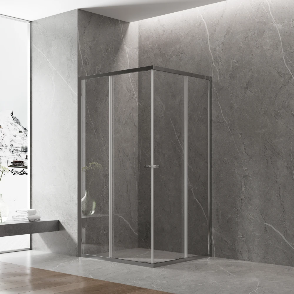 Semi-frame Double Corner Sliding Door Square & Rectangular Shower ...
